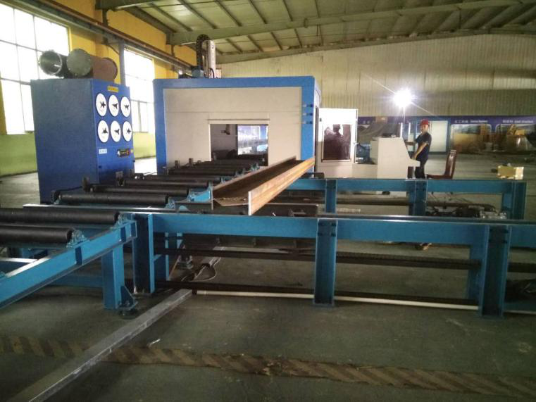 H Beam Profile CNC Plasma Cutting Coping Machine